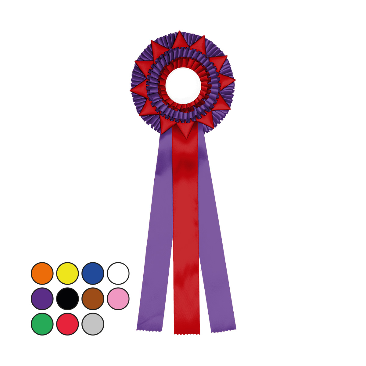 Imponerende Stor Rosett med Tre Rosettringer, Stjerne og Tilpassede ...